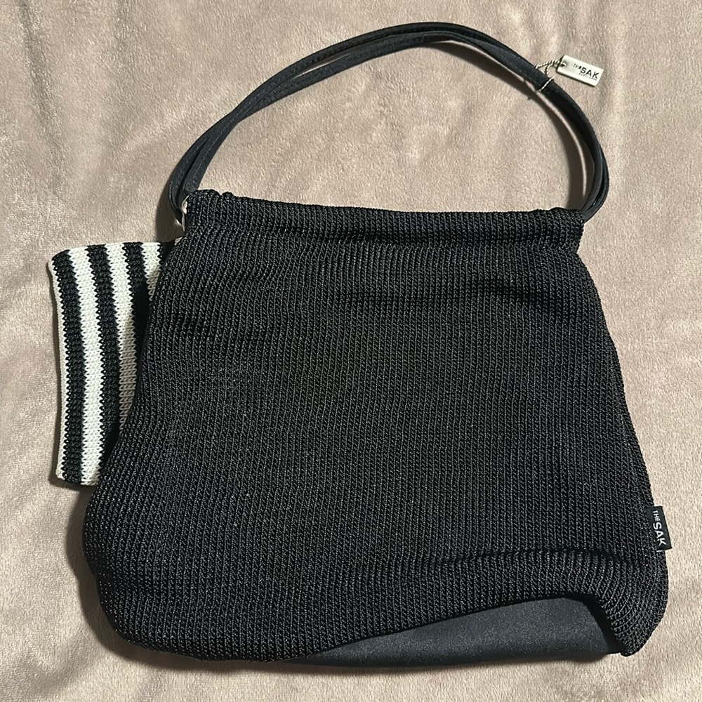 The Sak Zip Crochet Double Over Shoulder Strap Handbag - Gem